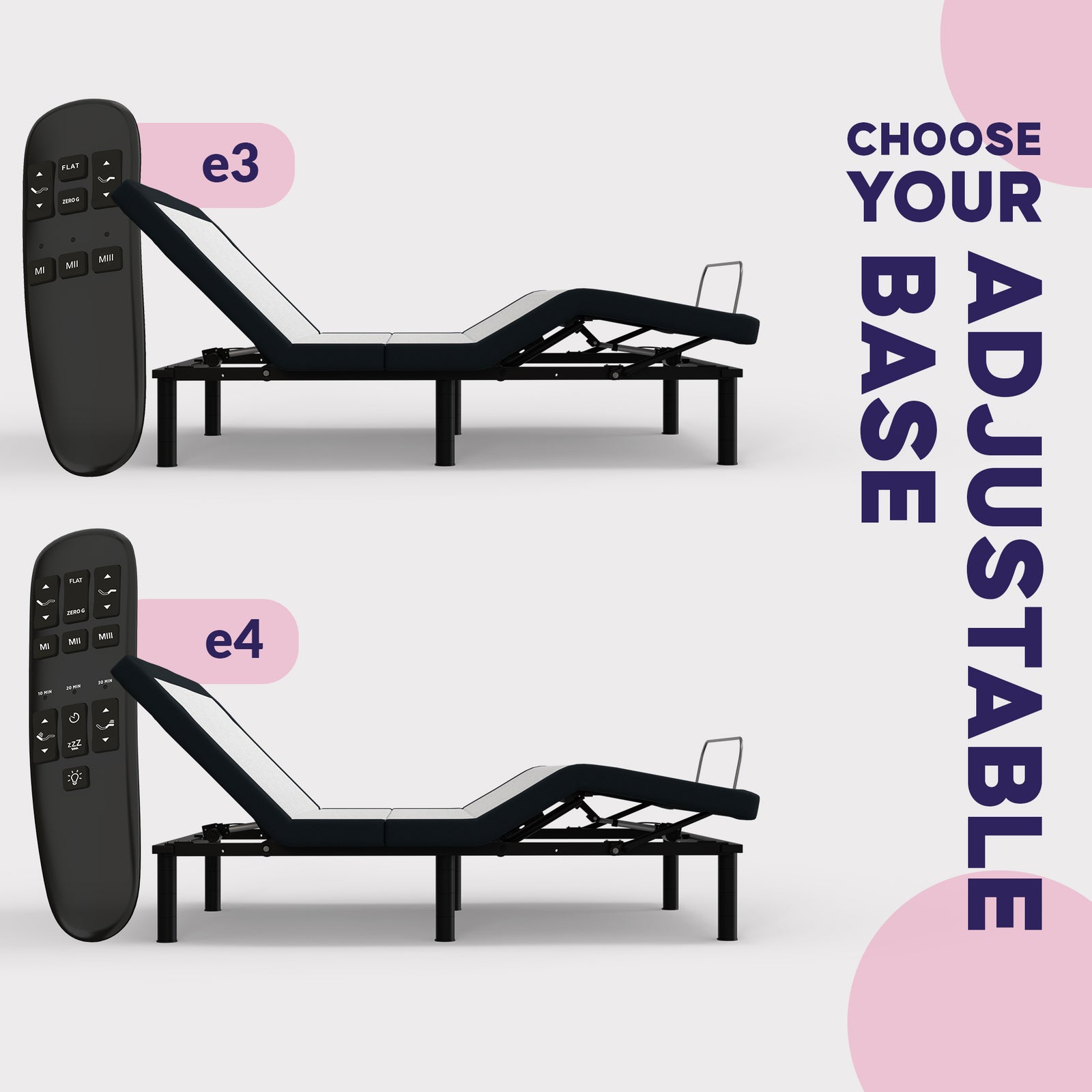 Build Your Own Sleep System: Mattress & Adjustable Base King