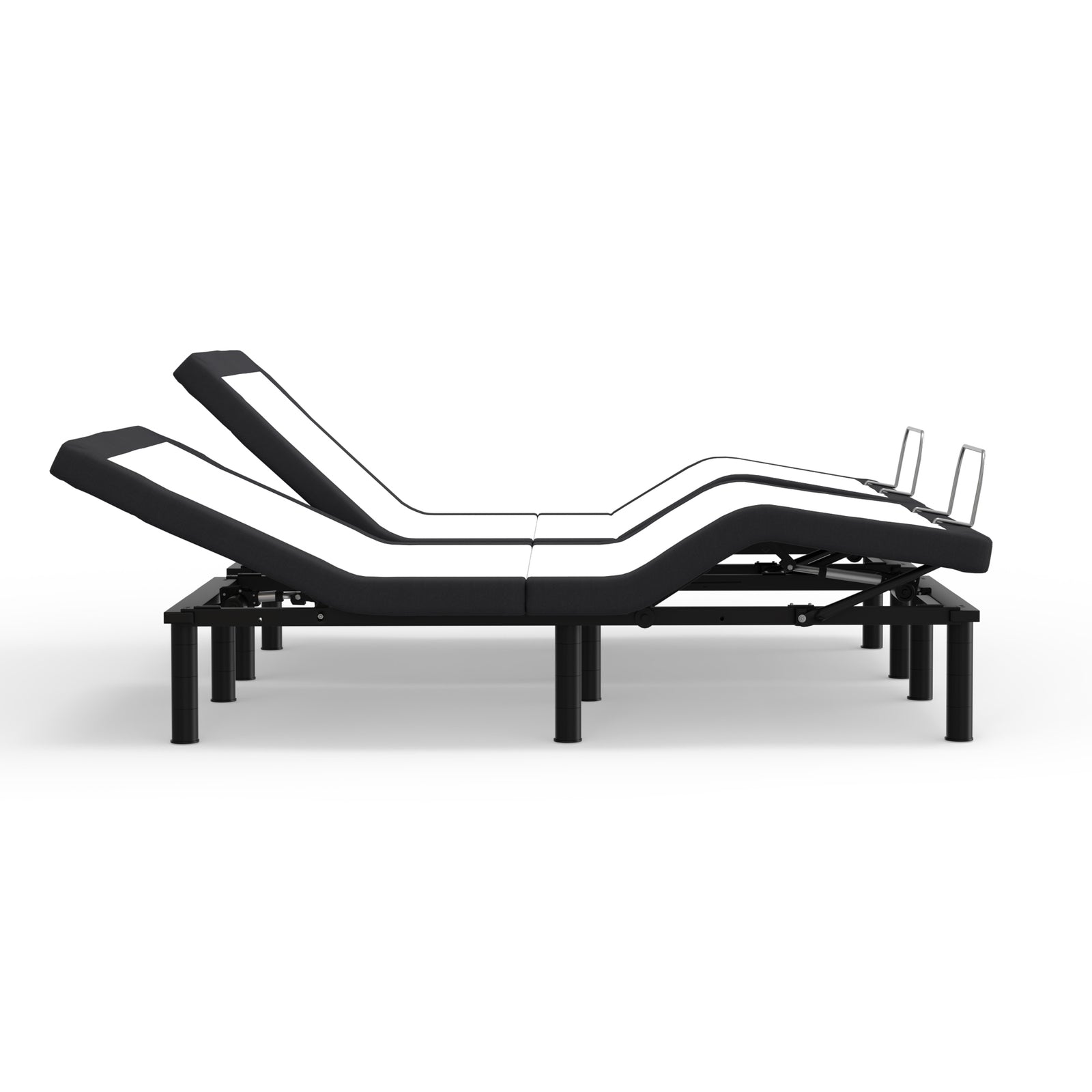 Split Top Flex Head Adjustable Bed Frame with Massage and Remote