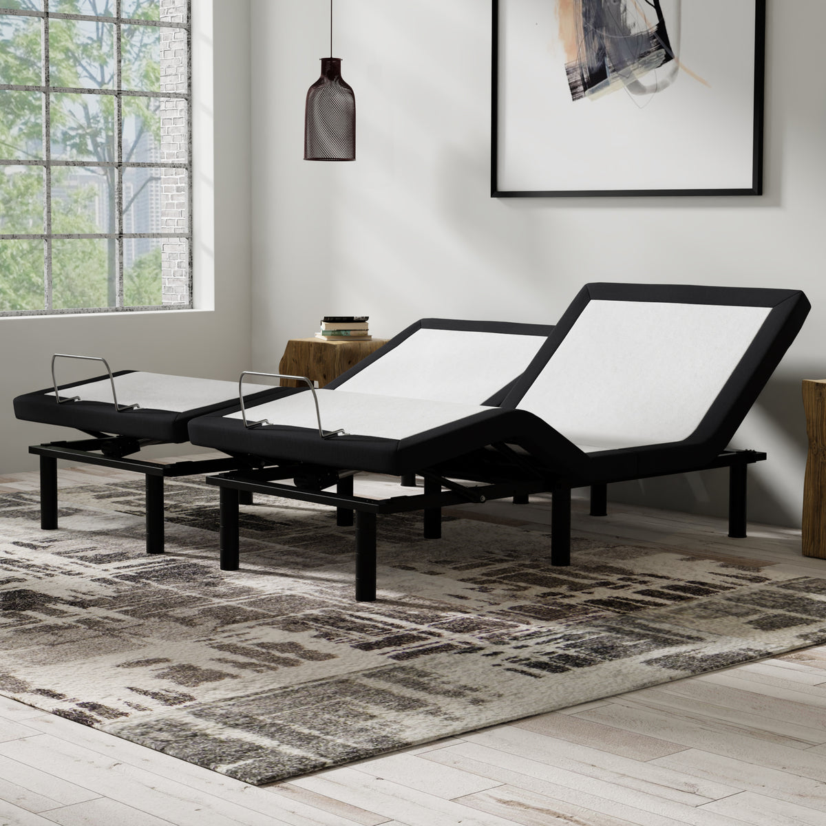 Split Top Flex Head Premium Adjustable Bed Frame with Massage and ...