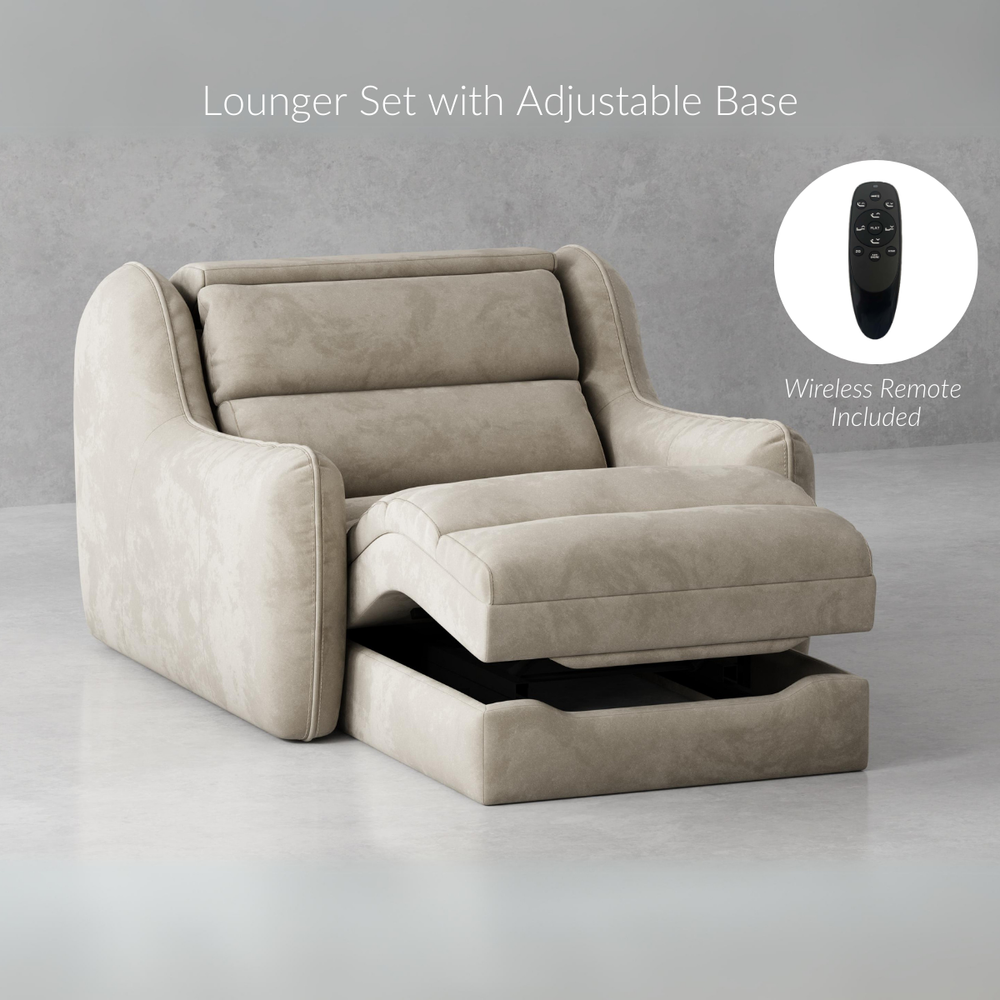 Enfinity Lounger™ Collection - Adjustable Bed Frame with Mattress Sleeper