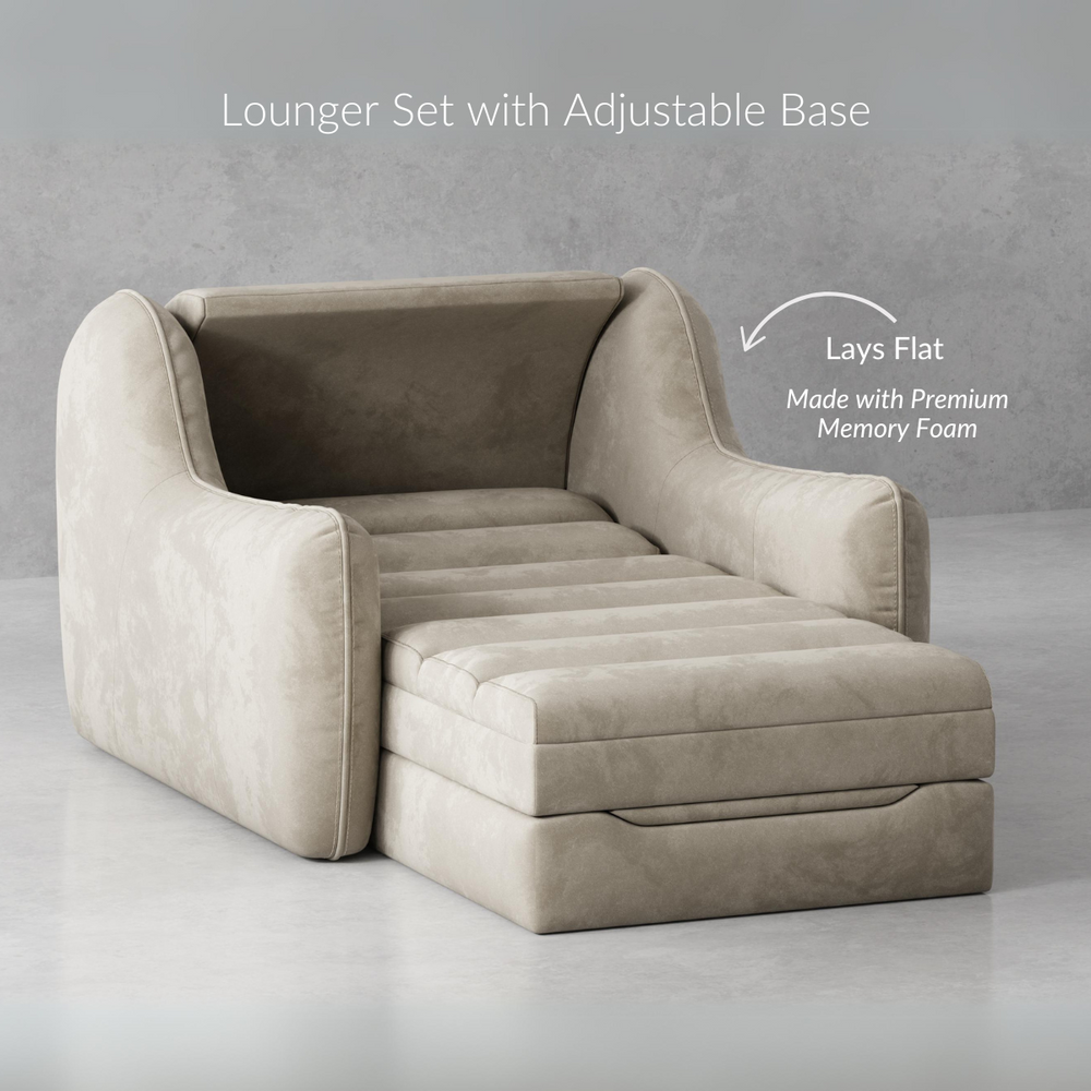 Enfinity Lounger™ Collection - Adjustable Bed Frame with Mattress Sleeper