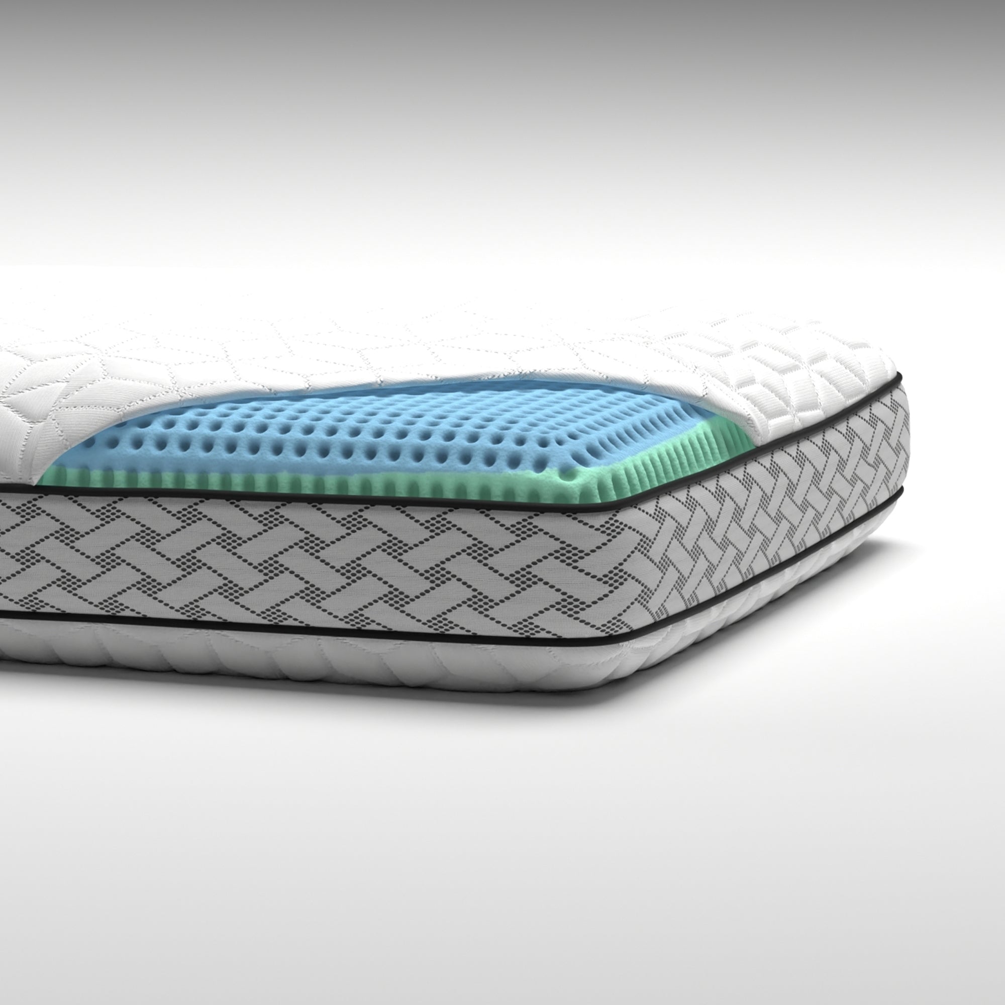 Cryo-Chill Memory Foam with Cooling Phase Change Pillow